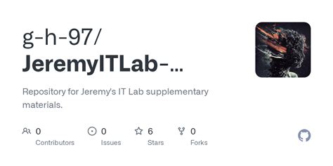 Github G H 97jeremyitlab Ccna Repository For Jeremys It Lab Supplementary Materials