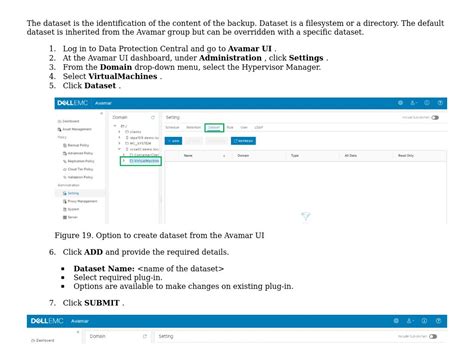Add Dataset Powerprotect Dp Series Appliance Vmware Workload Protection Dell Technologies