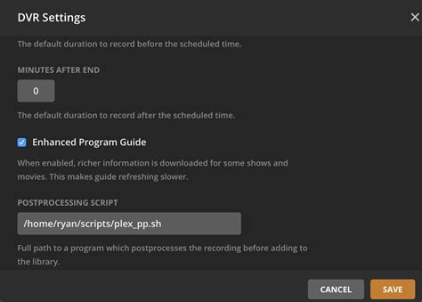Plex Dvr Postprocessing Script Thatvirtualboy