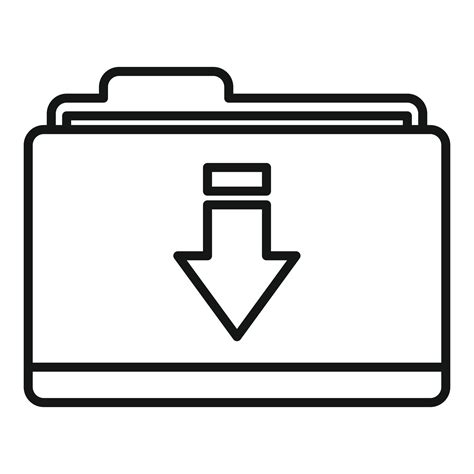 Download Folder Icon Outline Style 14642996 Vector Art At Vecteezy