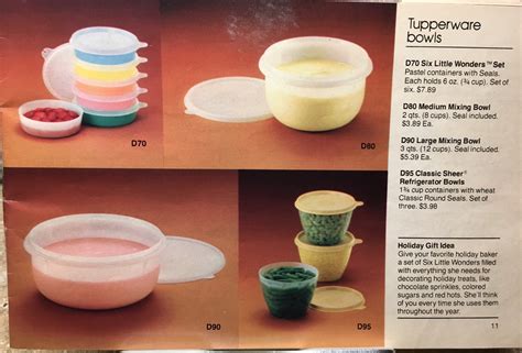 1982 Tupperware Catalog A T From One Of My Readers To Help Us Date