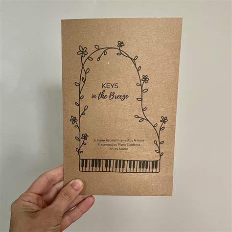 Piano Recital Program Template 6 Color In My Piano