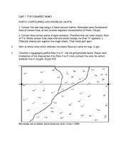 Geology Lab Topographic Maps LAB TOPOGRAPHIC MAPS PART I CONTOURING AND PROFILES