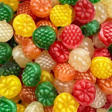 Old Fashioned Assorted Fruit Drops 2 Pound Pack Hard