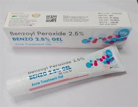 Benzoyl Peroxide Gel Ip 2 5 Latest Price Manufacturers And Suppliers