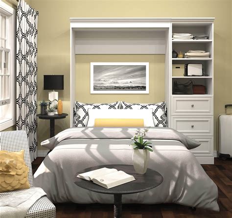 Modubox Versatile Full Murphy Wall Bed And 1 Storage Unit With Drawers