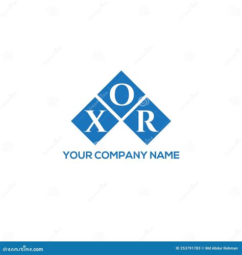 Xor Letter Logo Design On White Background Xor Creative Initials