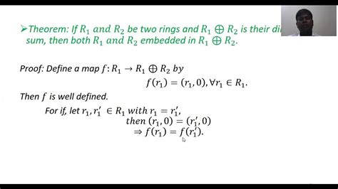 2 Embedding And Related Theorems Theory Of Rings And Modules 313705