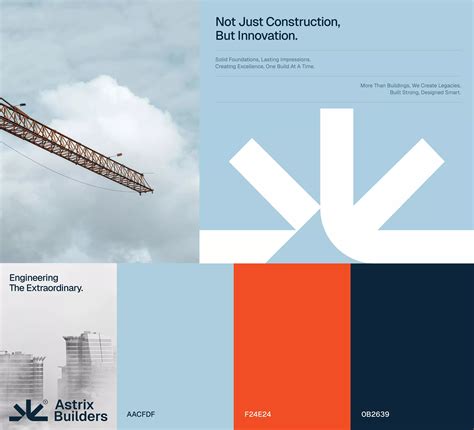 Astrix Builders Construction Brand Identity Behance In 2025