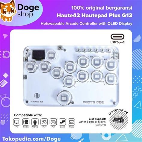 Jual Terbaru Haute42 Hautepad Plus Hitbox Arcade Fight Stick G13 T16