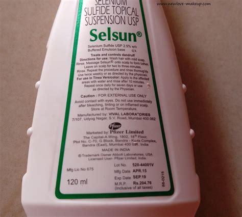 Selsun Selenium Sulfide Topical Suspension Shampoo Review New Love Makeup