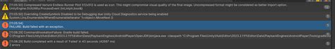 Build Failed With Exception 2023211f1 Unity Engine Unity Discussions