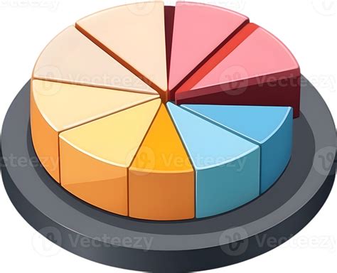 ai generated a colorful pie chart with ai generative 35092182 png