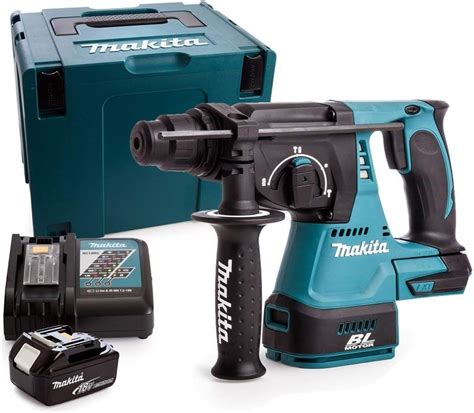 Makita Dhr242 18v Sds Brushless Drill With 1 X 5ah Battery Charger