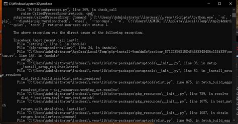 Bug Stuck Preparing Metadata Setup Py Error Issue Invoke Ai Invokeai Github