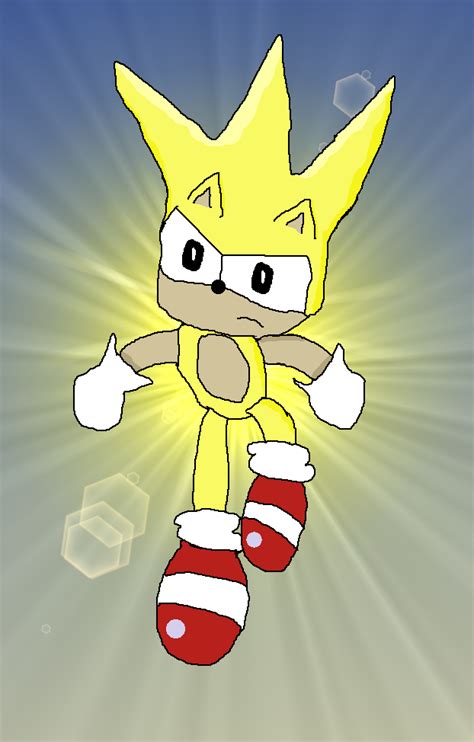 Classic Super Sonic Floating By Gamingchilihedgehog On Deviantart