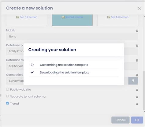 can t create solution using abp suite 3864 support abp io