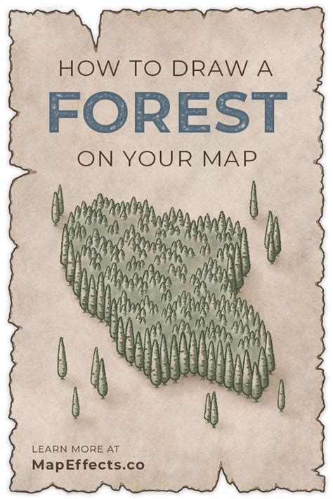 How To Draw A Forest On Your Fantasy Maps Map Effects Fantasy Map