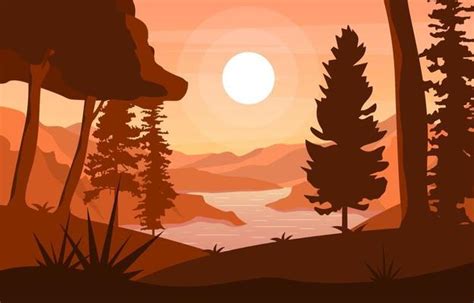Forest River Vector Art Icons And Graphics For Free Download