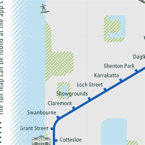 Perth Train Map Perth Rail Map City Train Route Map Your Offline