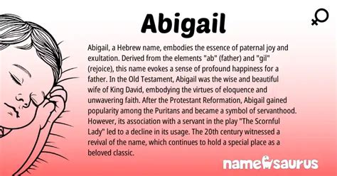 Unveiling Abigail Meaning Origin Nicknames Popularity And More