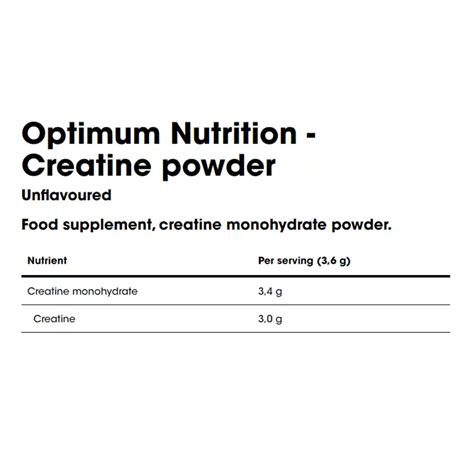 Optimum Nutrition Micronised Creatine Powder 317g Shapeshifter Nutrition