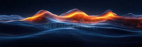 Flowing Lines Representing The Movement Of Deep Sea Currents With Fluid Dynamics Gradients