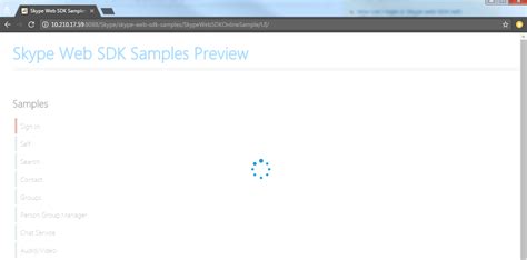 office365 not able to login with skype web sdk online sample stack