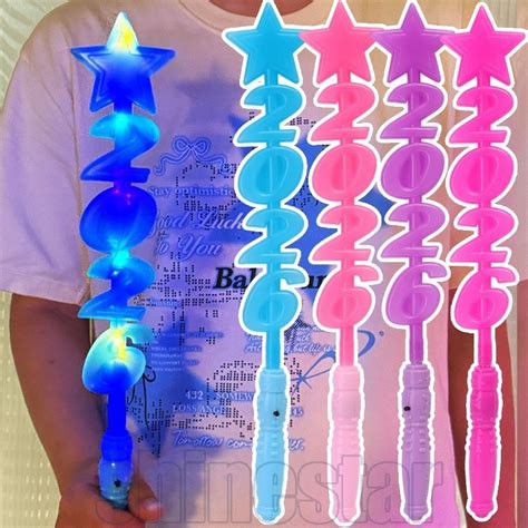 14pcs 2026 Led Glowing Magic Wand 2026 New Year Fun Glow Sticks