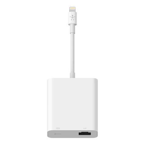 Belkin Ethernet Power Adapter With Lightning Connector MFi Certified Lightning To Ethernet