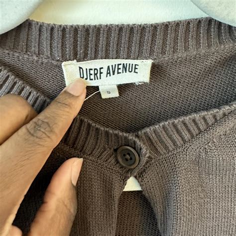 Djerf Avenue Cocoa Cardigan Worn 4 Times Light Depop