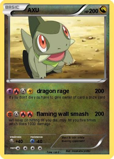 Pokémon Axu 3 3 Dragon Rage My Pokemon Card
