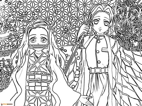 Shinobu Kochou Coloring Pages Free Coloring Pages