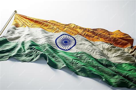 Premium Ai Image Indian Tricolor Flag Flying In The Sky Happy