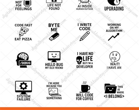 Programmer Svg Bundle Coding Quote Svg Computer Geek Svg Nerd Svg