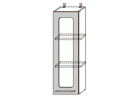 Кёльн шкаф верхний стекло ШВС 300 Высокий купить в Краснодаре Мебель 2x2