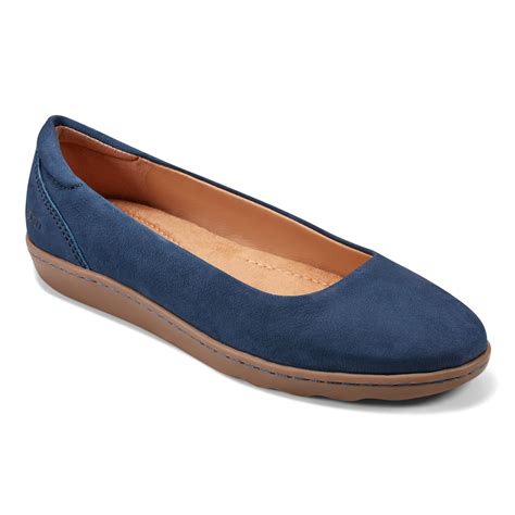 Womens Landen Round Toe Casual Flats Dark Blue Earth® Shoes