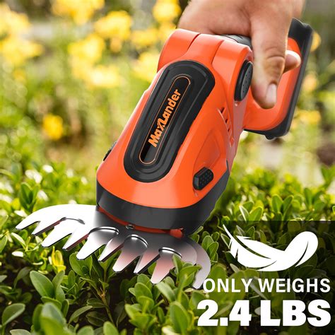 Maxlander Cordless Grass Shears And Hedge Trimmer 2 In 1 Handheld Grass Trimmer