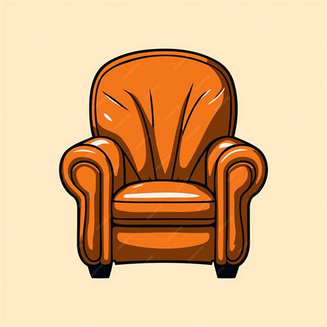 Premium Vector Leather Couch Vector Art Furniture Illustration