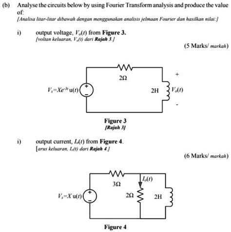 X Value 10 B Analyze The Circuits Below Using Fourier Transform