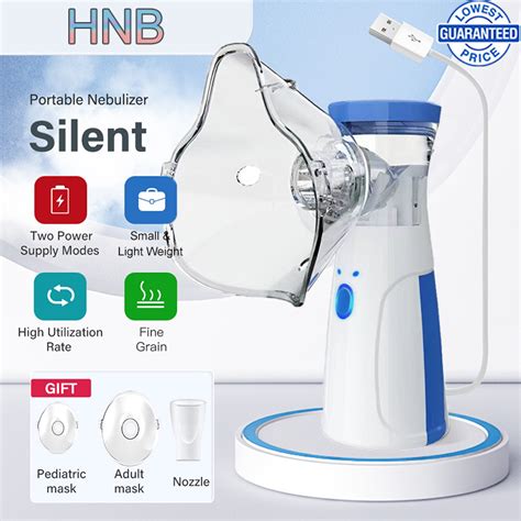 【hnb】portable Nebulizer Machine Mesh Nebulizer Rechargeable Inhaler For Asthma Ultrasonic