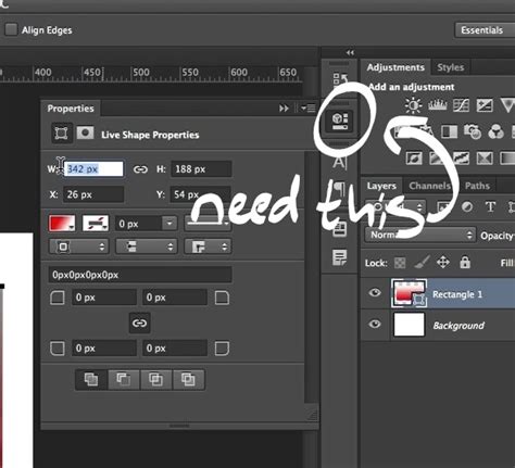 Re No Properties Button On Right Side Of Screen Adobe Product Community