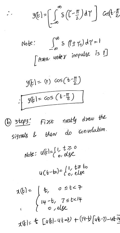 Solved Signals And Systems Convolution Q4 Convolution Solve Course Hero