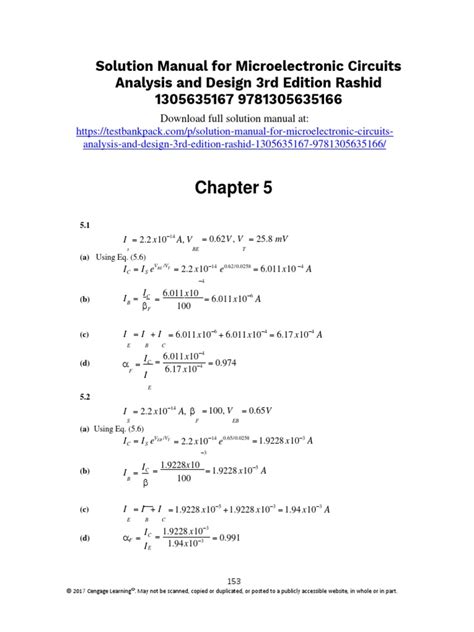 microelectronic circuits analysis and design 3rd edition rashid