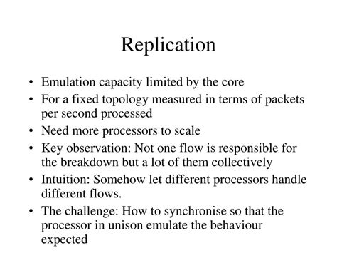 Ppt Scaling Network Emulation Using Topology Replication Powerpoint