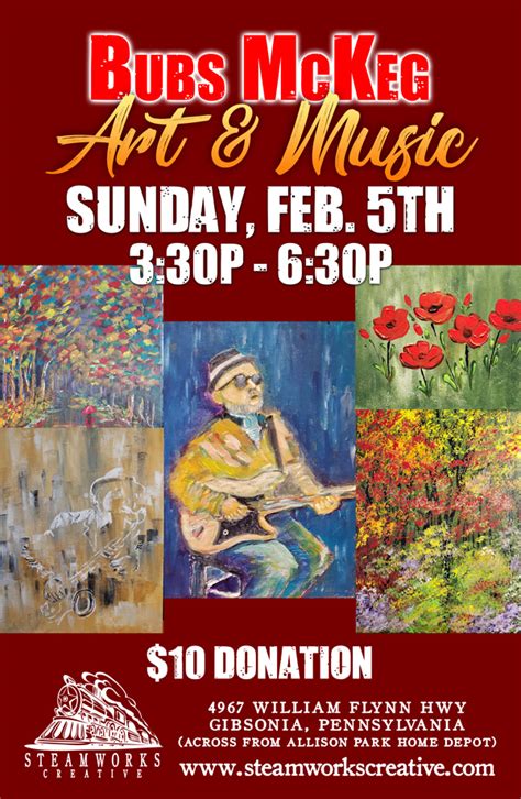 Bubs Mckeg Art And Music Steamworks Creative