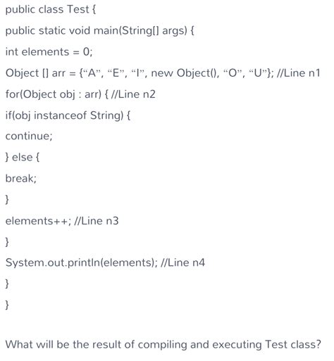 Solved Public Class Test Public Static Void Mainstring