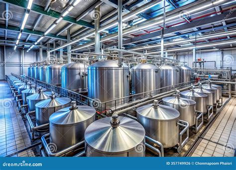Aerial Perspective Of A Modern Dairy Processing Plant Advanced Pasteurization Techniques And