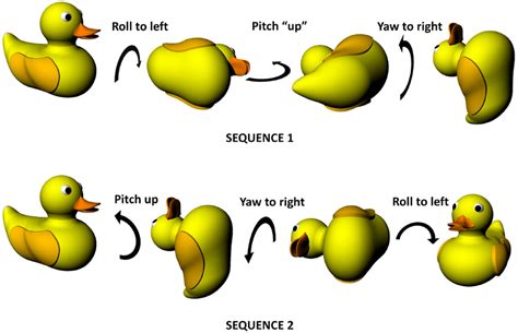 non commutativity of rotations in three dimensions showing that the