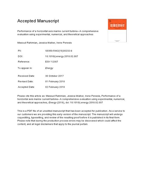 Rahimian 2018 Pdf Computational Fluid Dynamics Turbine